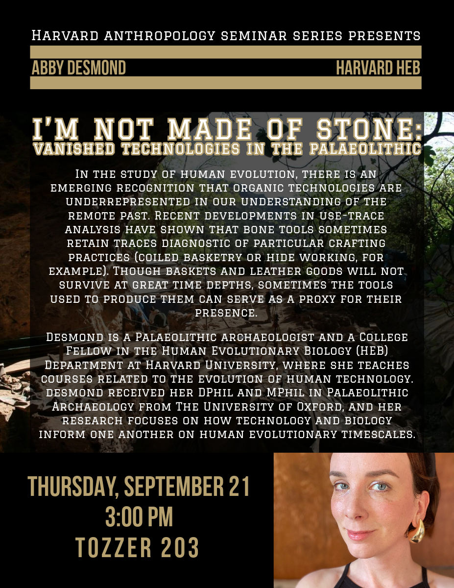 FEATURED EVENT | Harvard Anthropology Seminar Series: Abby Desmond ...